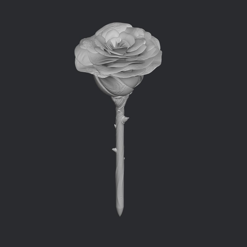 Rose Stl File 3d Printing, 3d Print File, Miniature, Superhero, Game ...