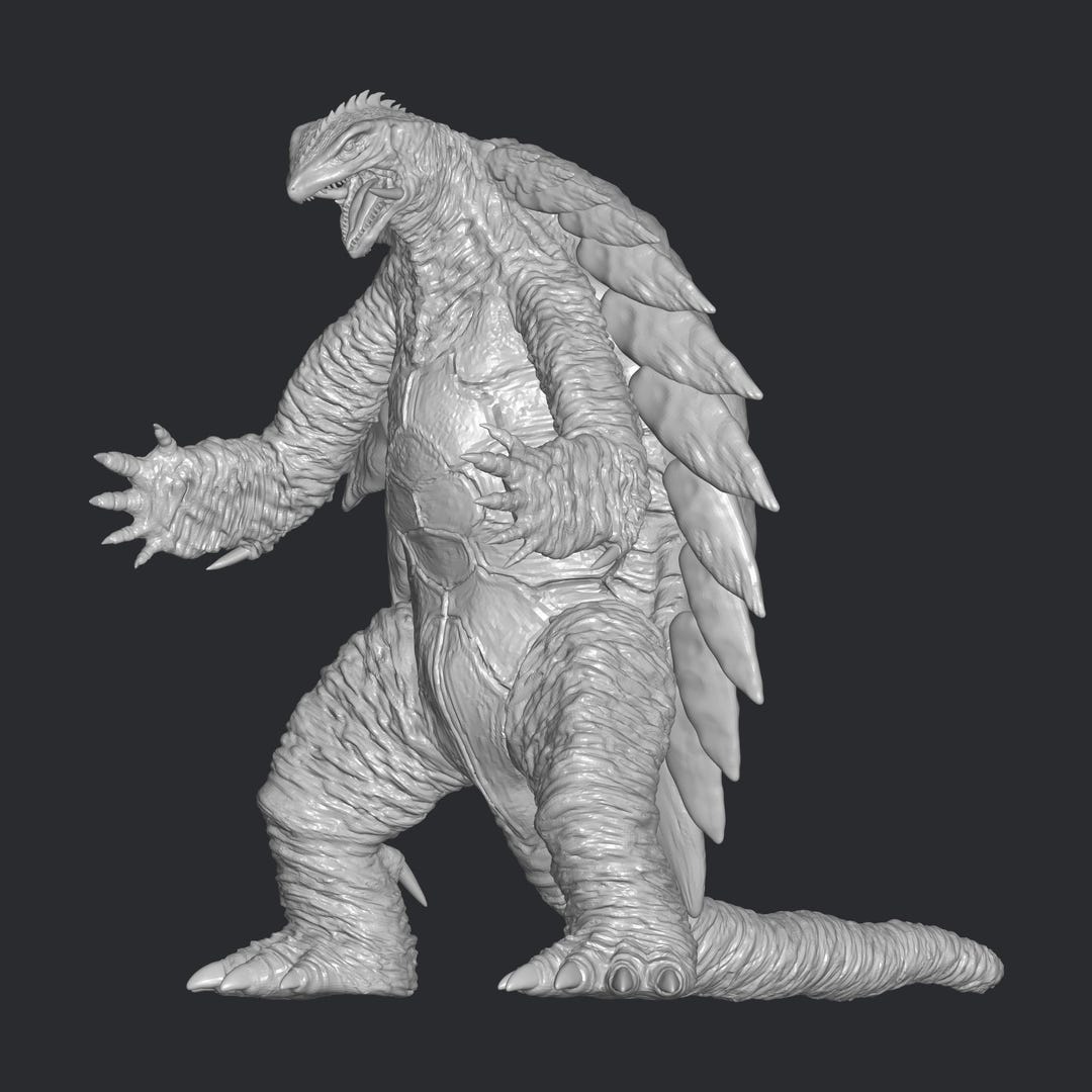 Gamera 1999 Stl File 3d Printing, 3d Print File, Miniature, Super Hero ...