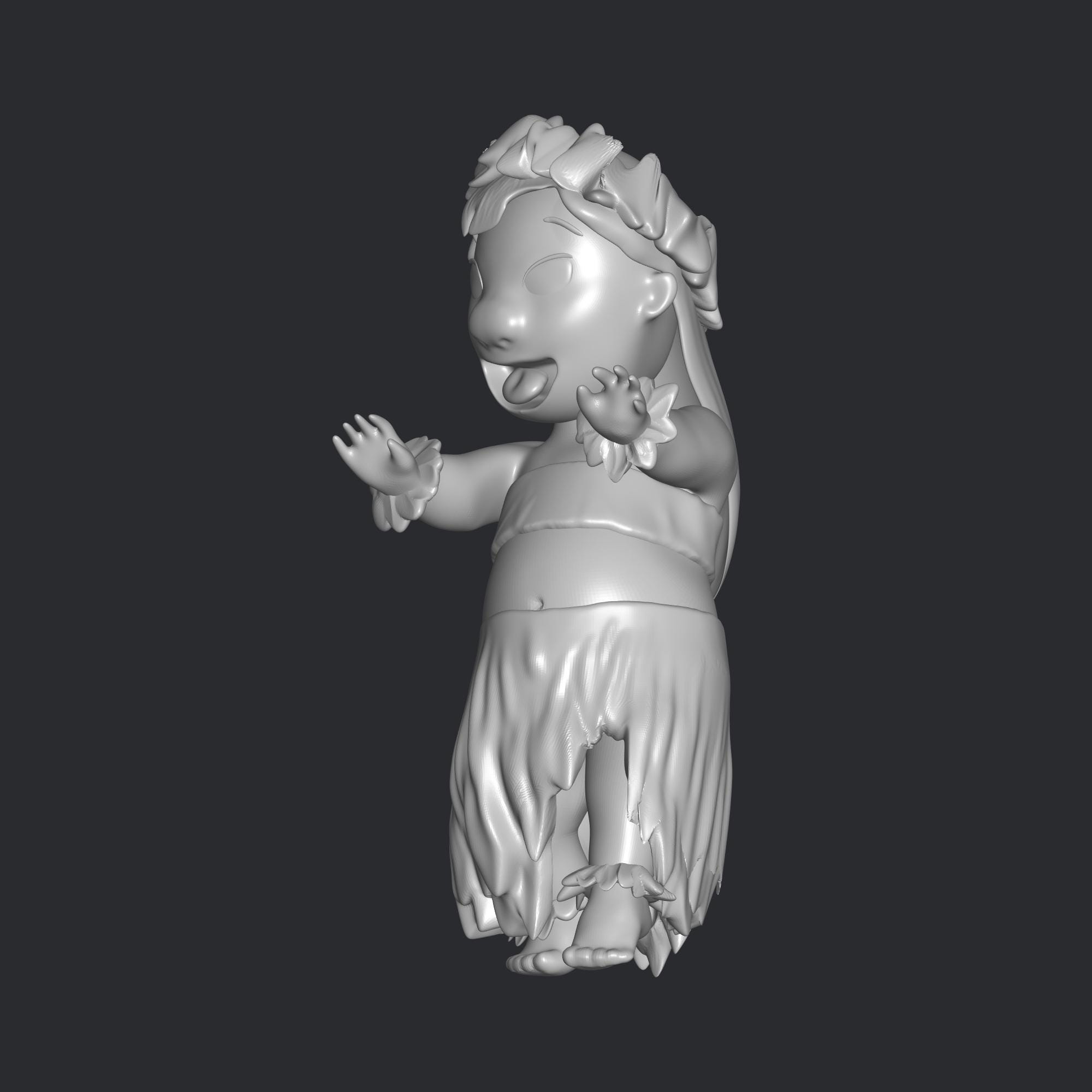 Lilo Hula From Lilo and Stitch Stl File 3d Printing, 3d Print File ...