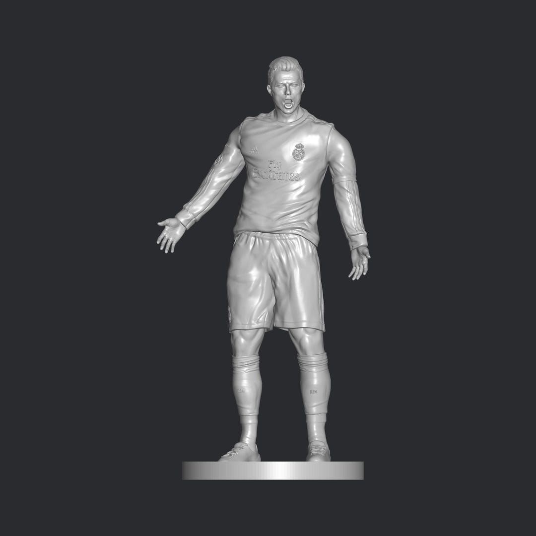 Cristiano Ronaldo Stl File 3d Printing, 3d Print File, Miniature, Super ...