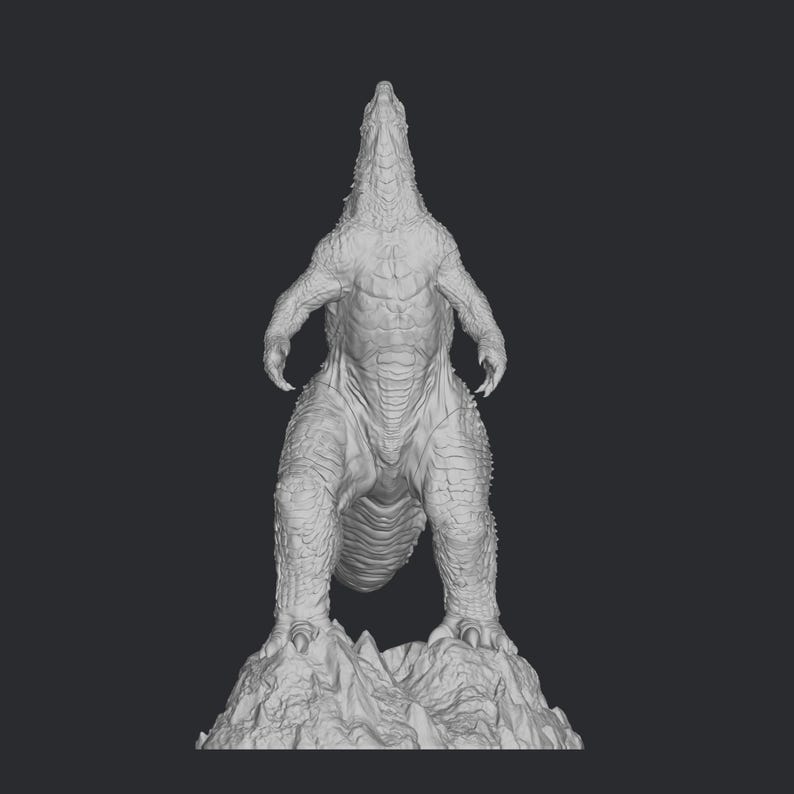 Godzilla Stl File 3d Printing, 3d Print File, Miniature, Super Hero ...