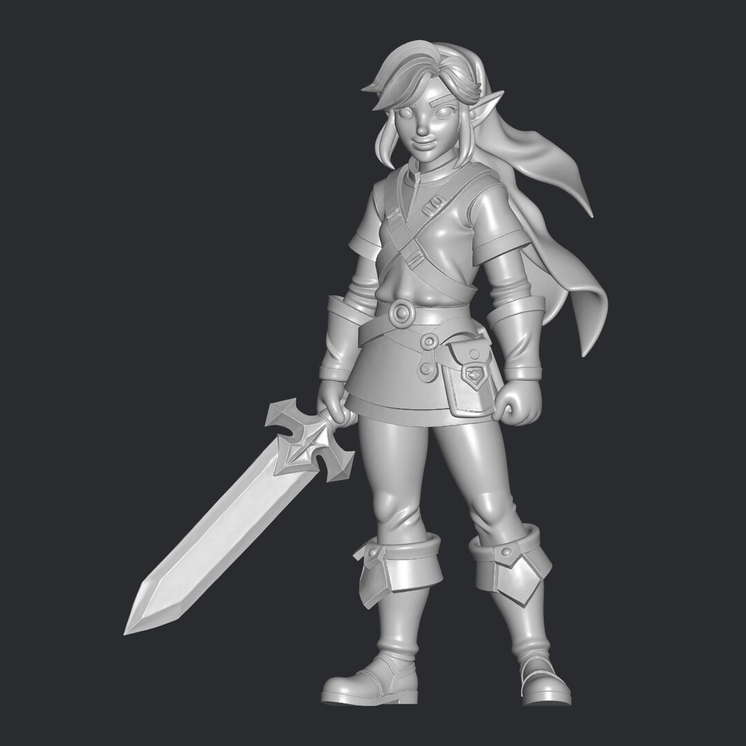 Zelda, Legend of Zelda Stl File 3d Printing, 3d Print File, Miniature ...