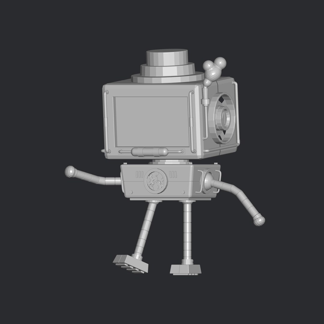 Cute Robot Stl File 3d Printing, 3d Print File, Miniature Super Hero ...