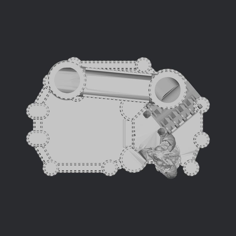 Castle Dragon Dice Tower Stl File 3d Printing, 3d Print File, Miniature ...