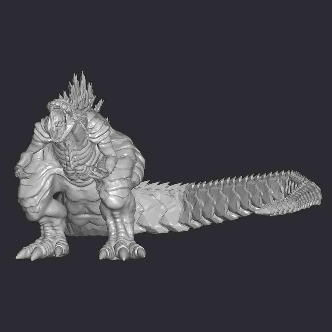 Godzilla Ultima Stl File 3d Printing, 3d Print File, Miniature ...
