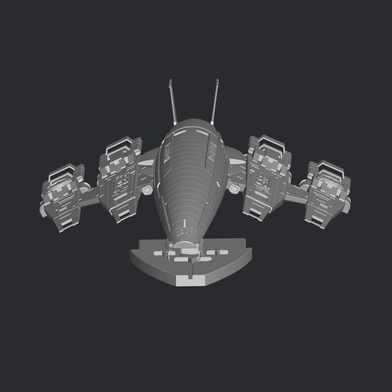 SSV Normandy SR2 With Stand Stl File 3d Printing, 3d Print File ...