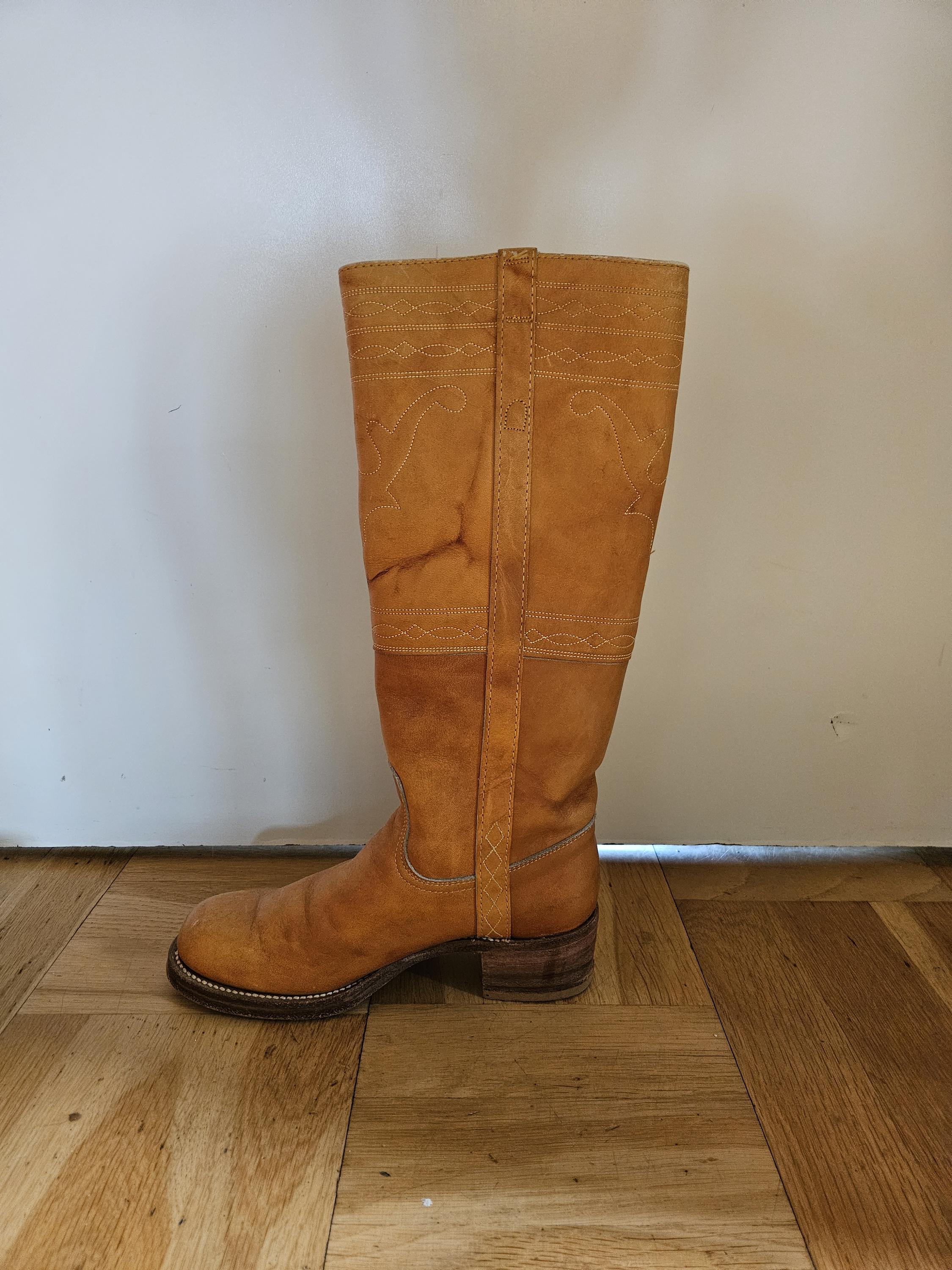 Frye Campus Boots, Size 6.5B - Rare Black Label, Made in the USA (1960s ...