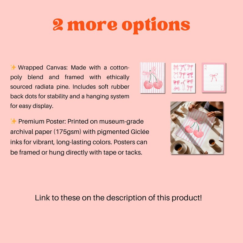 Trendy Pink Bows Wall Art Set of 3, Preppy Poster, College Apartment ...