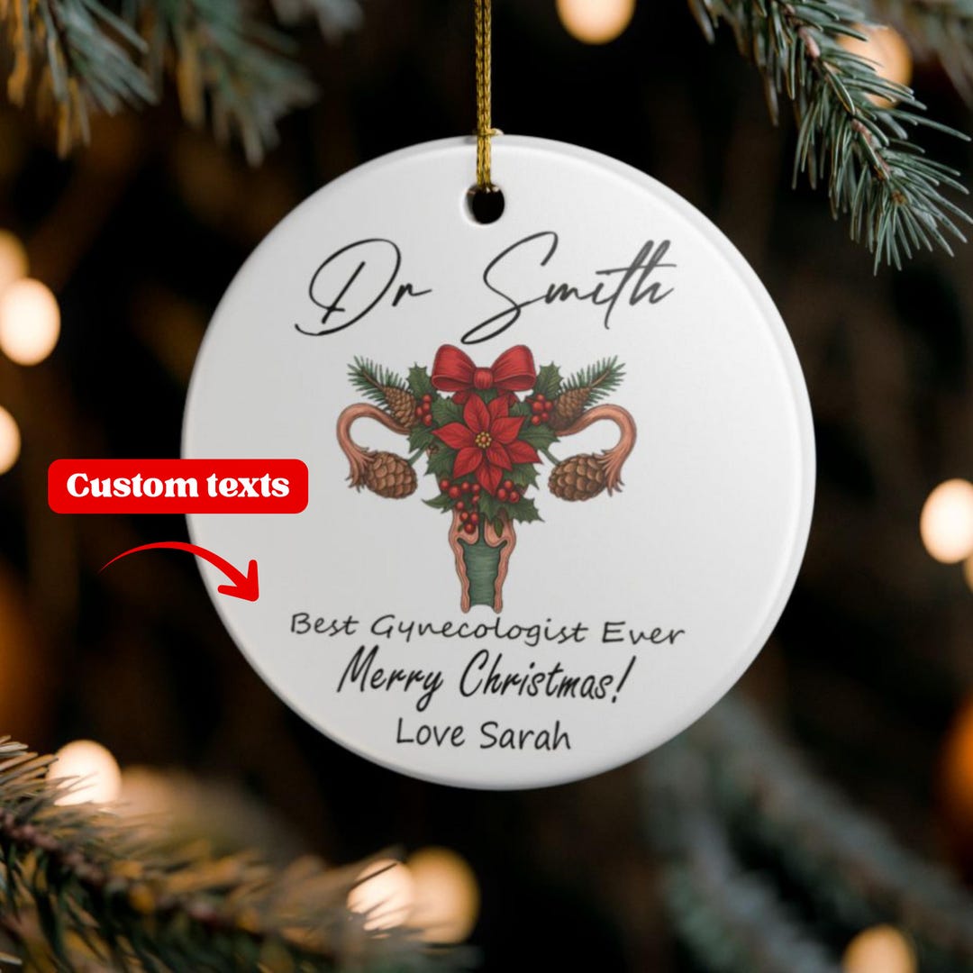Personalized Gynecologist Christmas Ornament, Custom Doctor Gift, OB ...