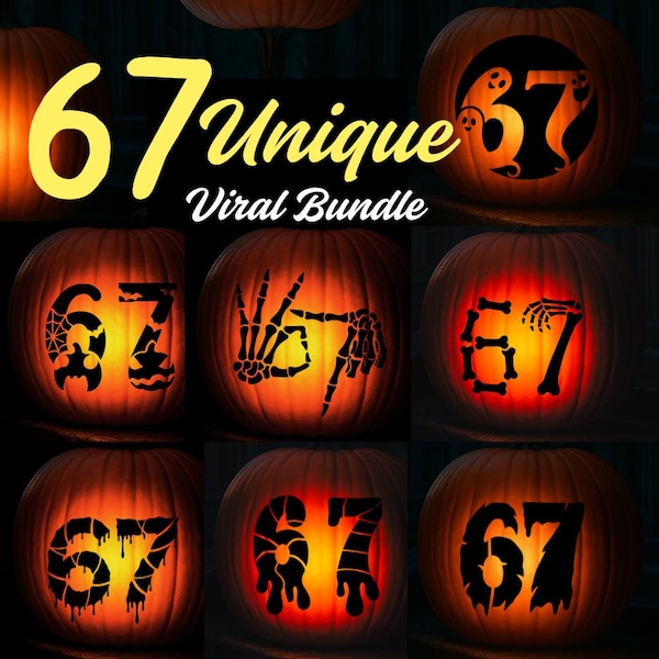 67 Pumpkin Stencil - Etsy