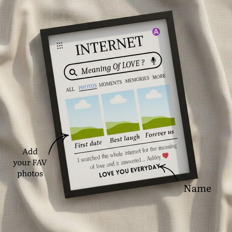 Editable Meaning of Love Canva Template, Custom Search Engine Photo ...