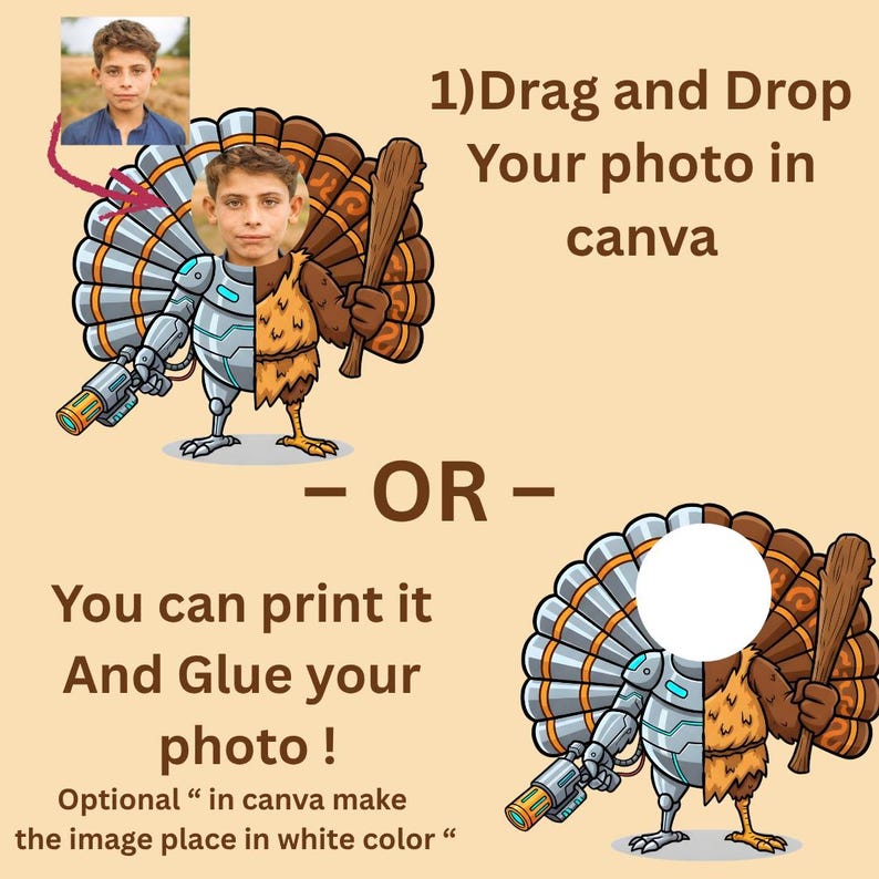 23 Thanksgiving Turkey Templates | Add Your Photo Turkey Face Frames ...
