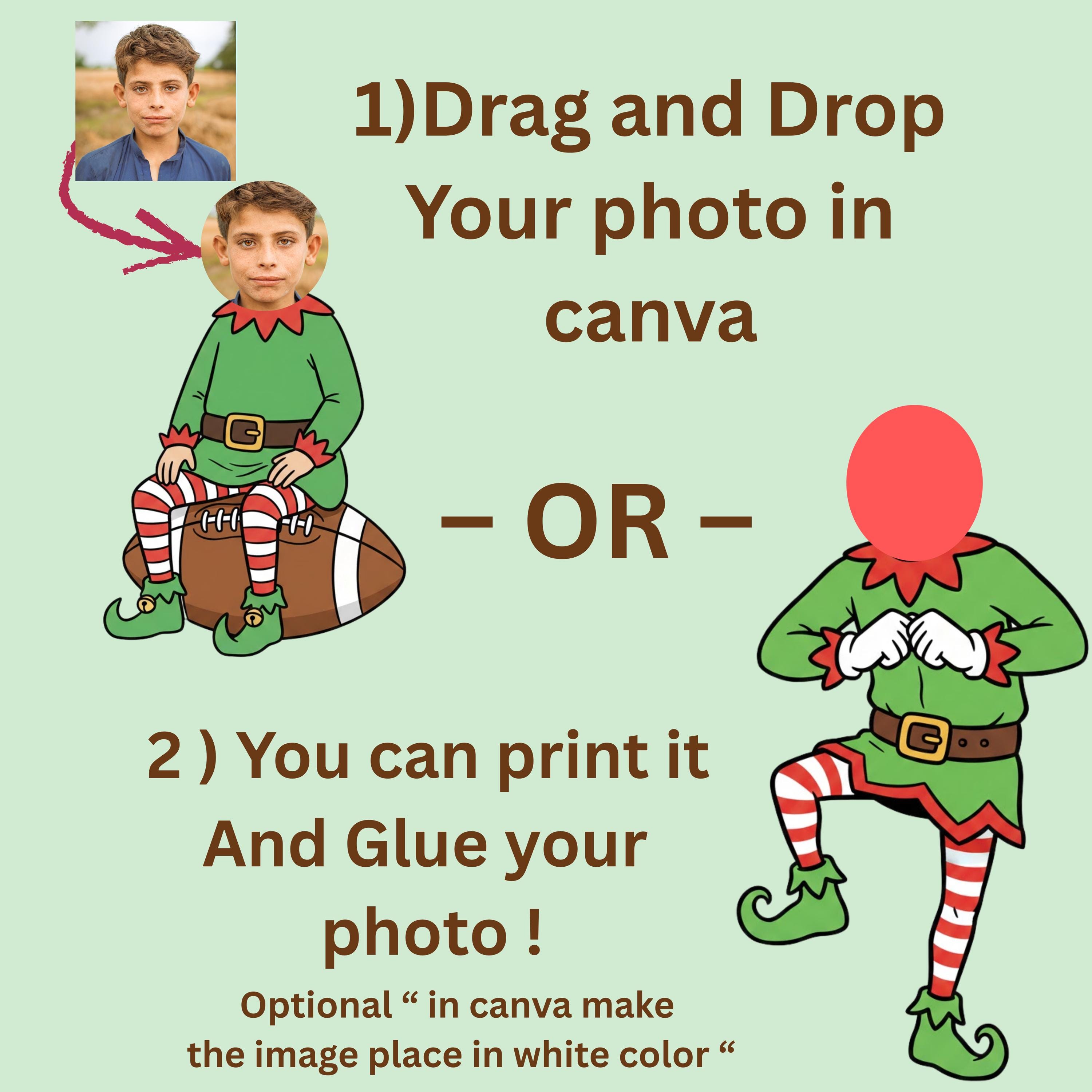 Elf Photo Canva Templates Add Your Face , 21+ Blank Elf Bodies ...