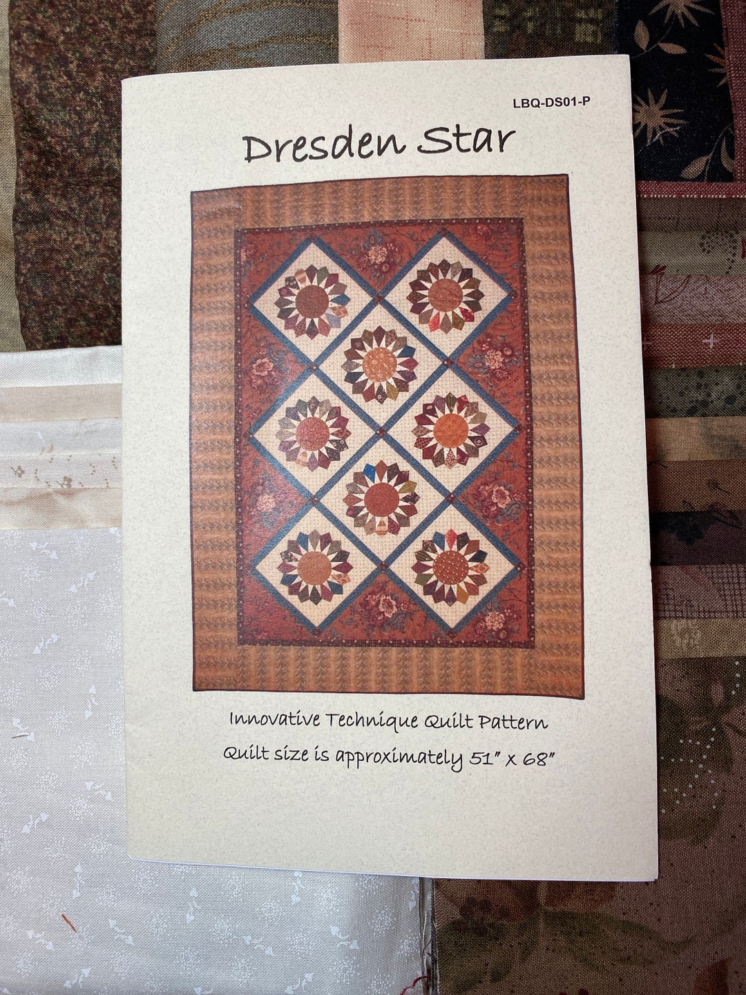 Dresden Star Quilt Kit. Includes Pattern and Fabric for Top. FREE SHIPPING - Etsy