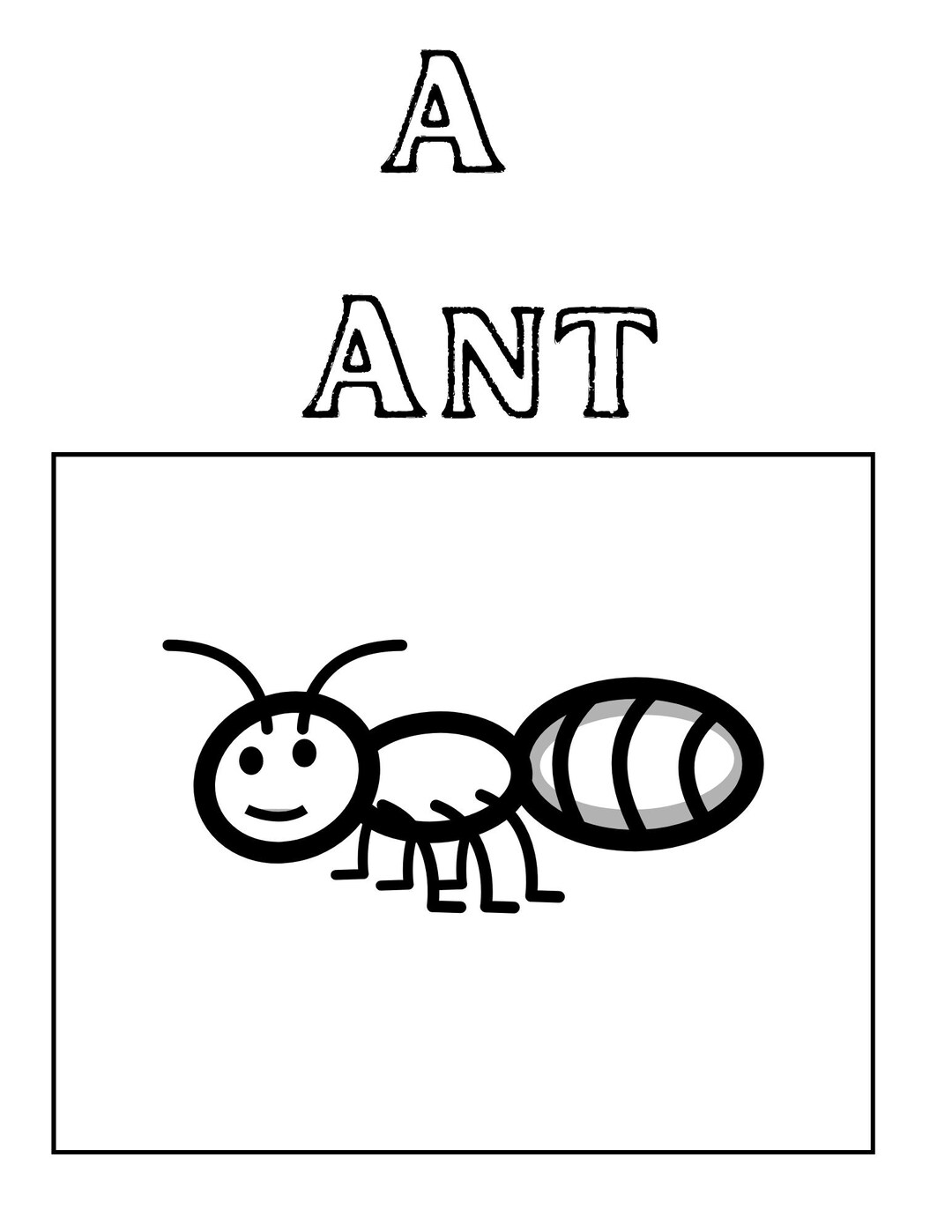 Simple Alphabet Coloring Pages Toddler - Etsy