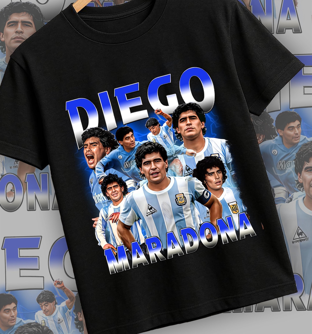 Diego Maradona PNG T Shirt Design | Football Icon Graphic | Soccer ...