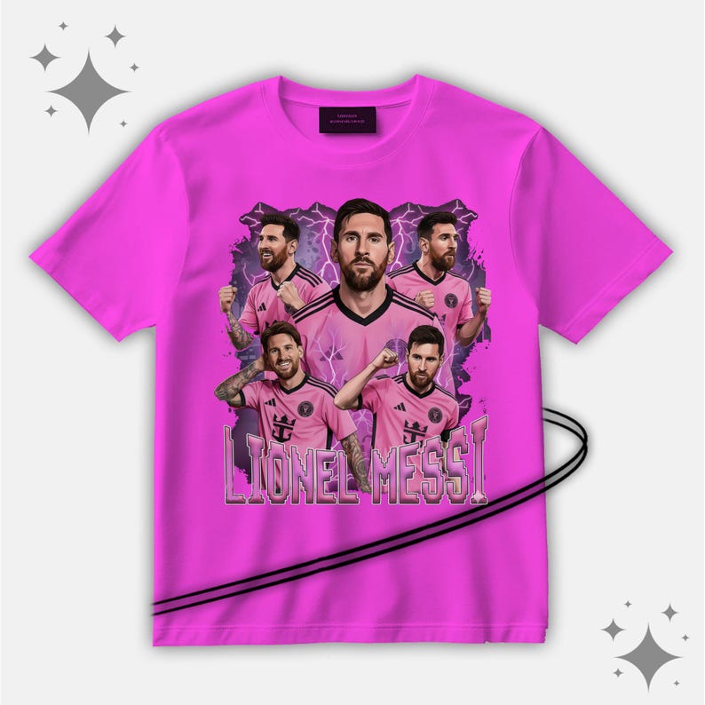 Lionel Messi Pink Jersey Soccer PNG Graphic (digital Download) - Etsy