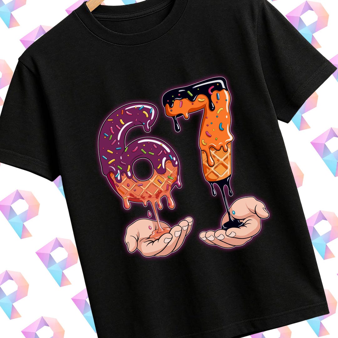 Graffiti Style Dripping Numbers 67 PNG, Streetwear Art (digital ...