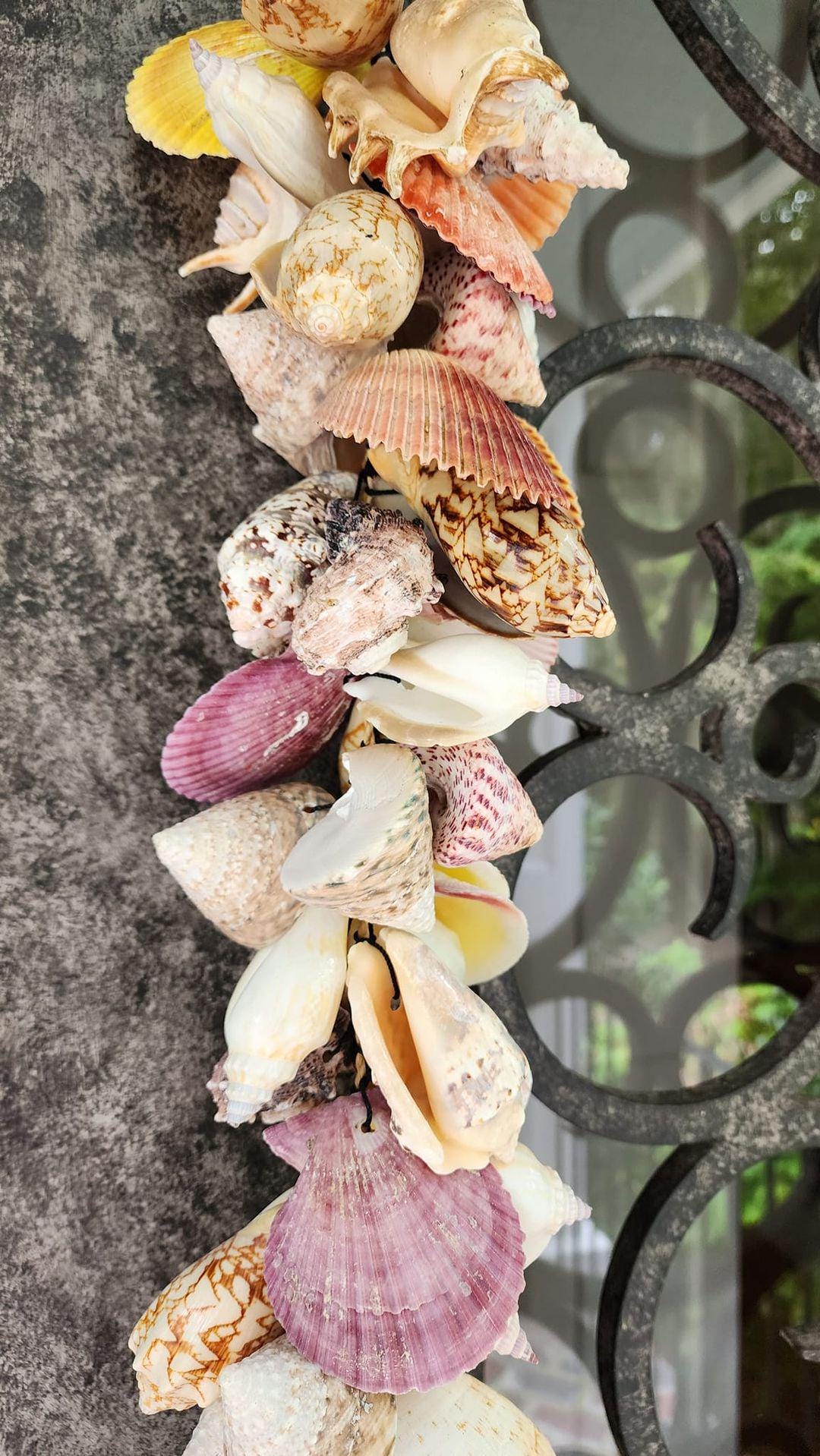 Sea Shell Garland - Coastal Decor - Real Shells From Beach - Etsy