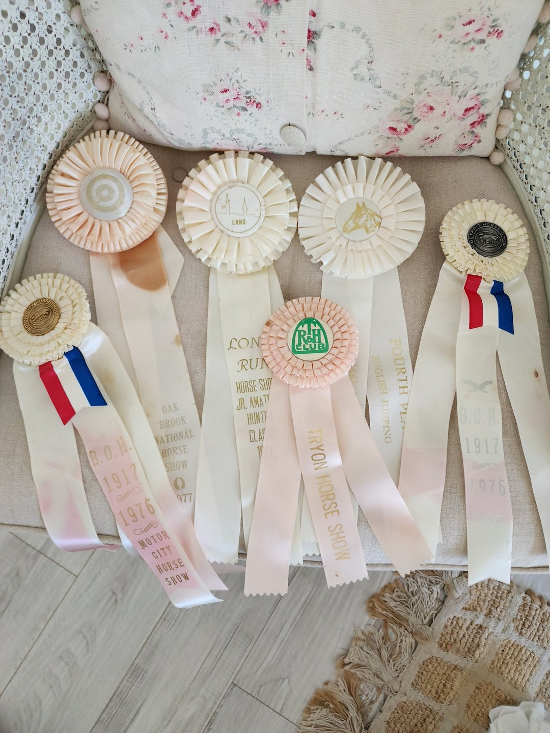 Vintage Horse Ribbons... Pastel...shabby Chic ...horse Decor - Etsy