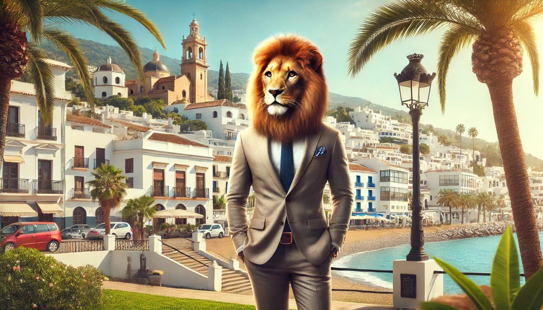 Marbella Monarch Lion. Digital Wallpaper Download, Digital Poster ...