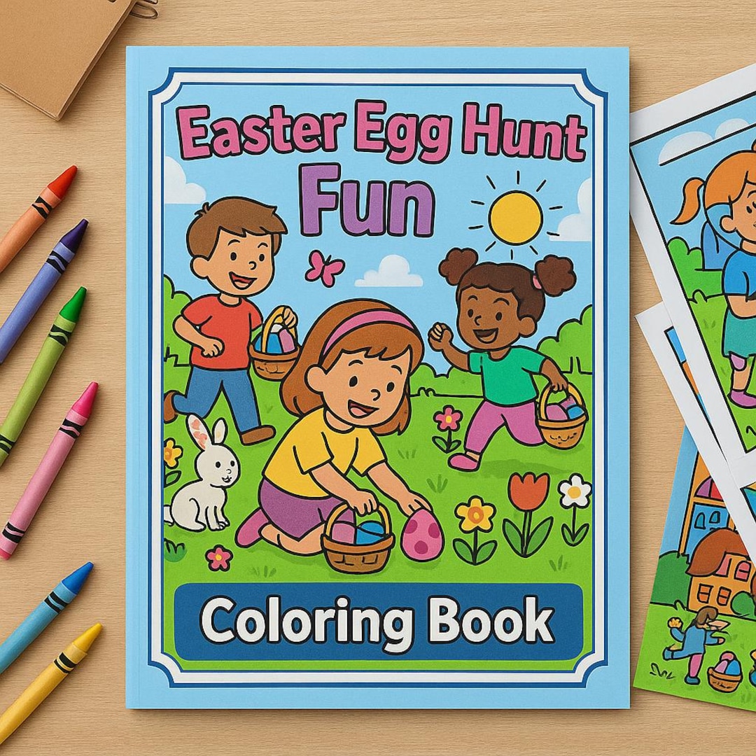 Easter Coloring Book for Kids | Spring Activity Pages (instant Download ...
