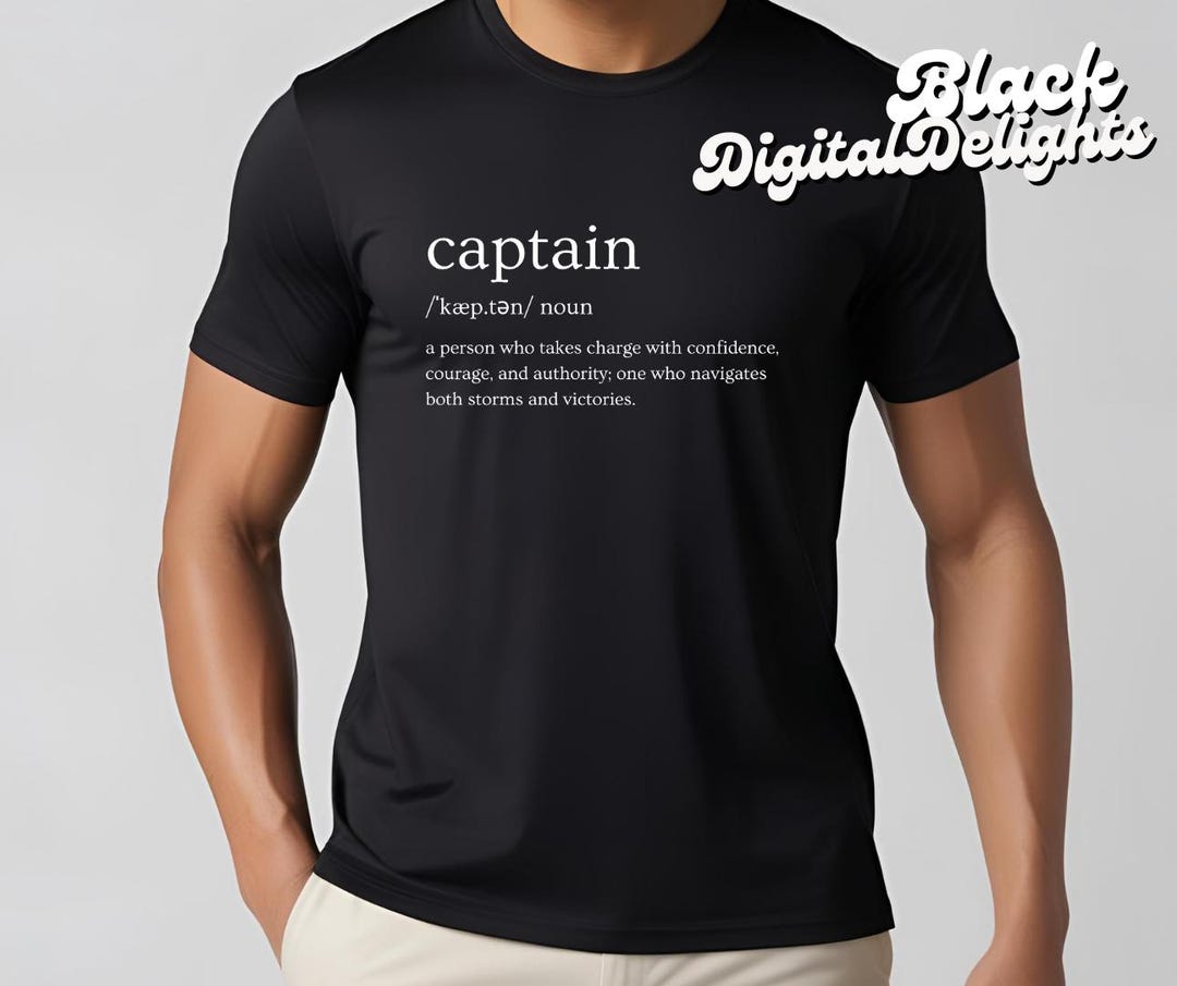 Captain Shirt PNG SVG, Dictionary Definition Sublimation Design ...