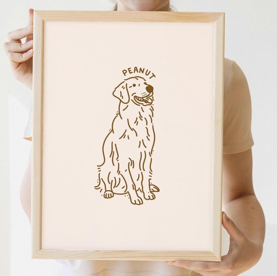 Custom Pet Portrait Custom Pet Drawing Hand Drawn Badly Drawn Dog Pet ...