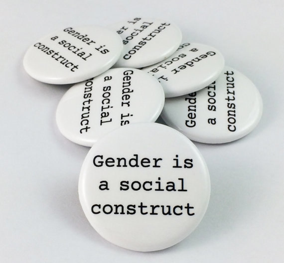 Gender LGBT Gender is a Social Construct Gender Button - Etsy