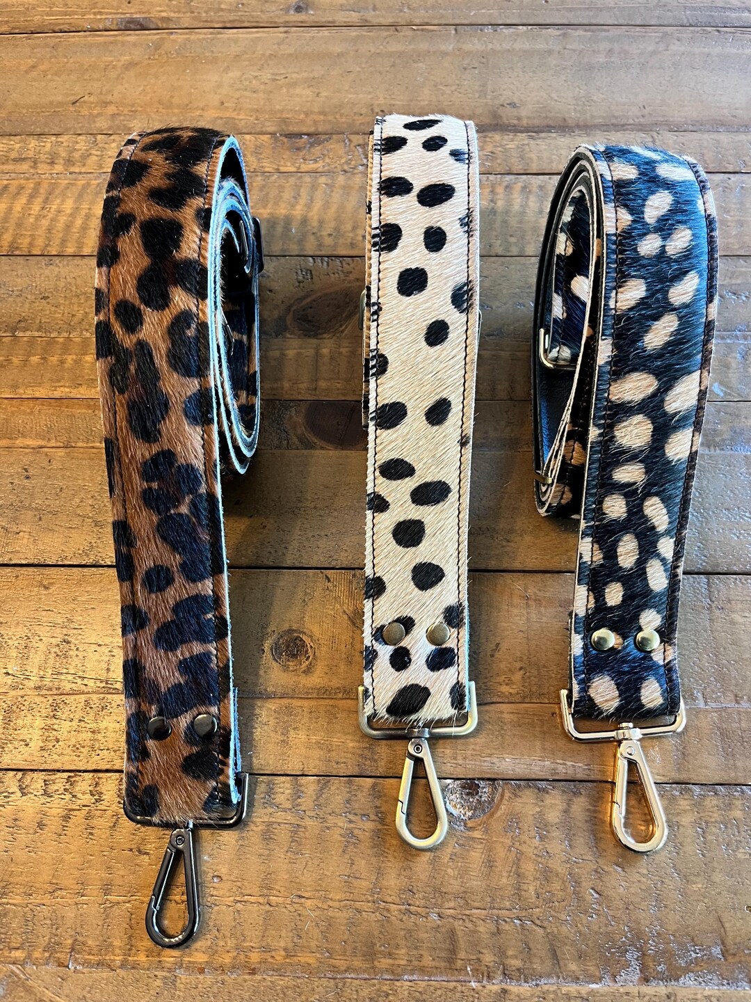 Adjustable Cowhide Purse Strap: Cheetah Print Leather Handbag Strap - Etsy