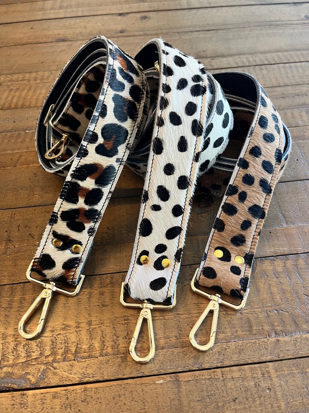 Adjustable Cowhide Purse Strap: Leopard or Cheetah Print, Crossbody or ...