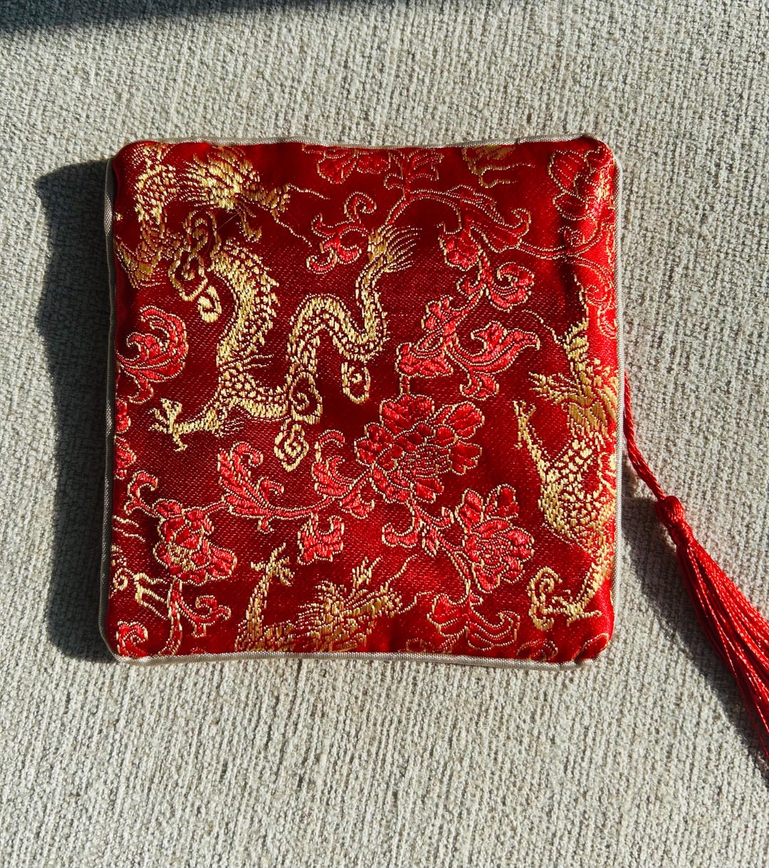 Silk Purse Mahjongg Card Jewelry Bag for Birthday Wedding Party Gift ...