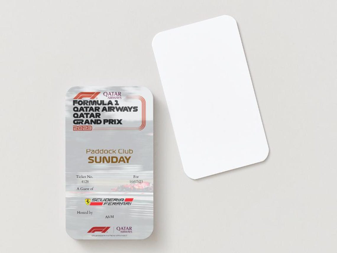 Formula 1 Invitation - Etsy