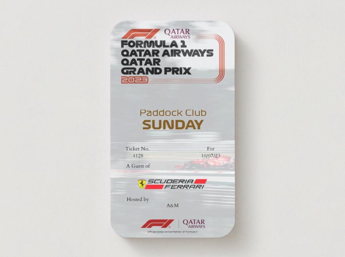 Formula 1 Invitation - Etsy