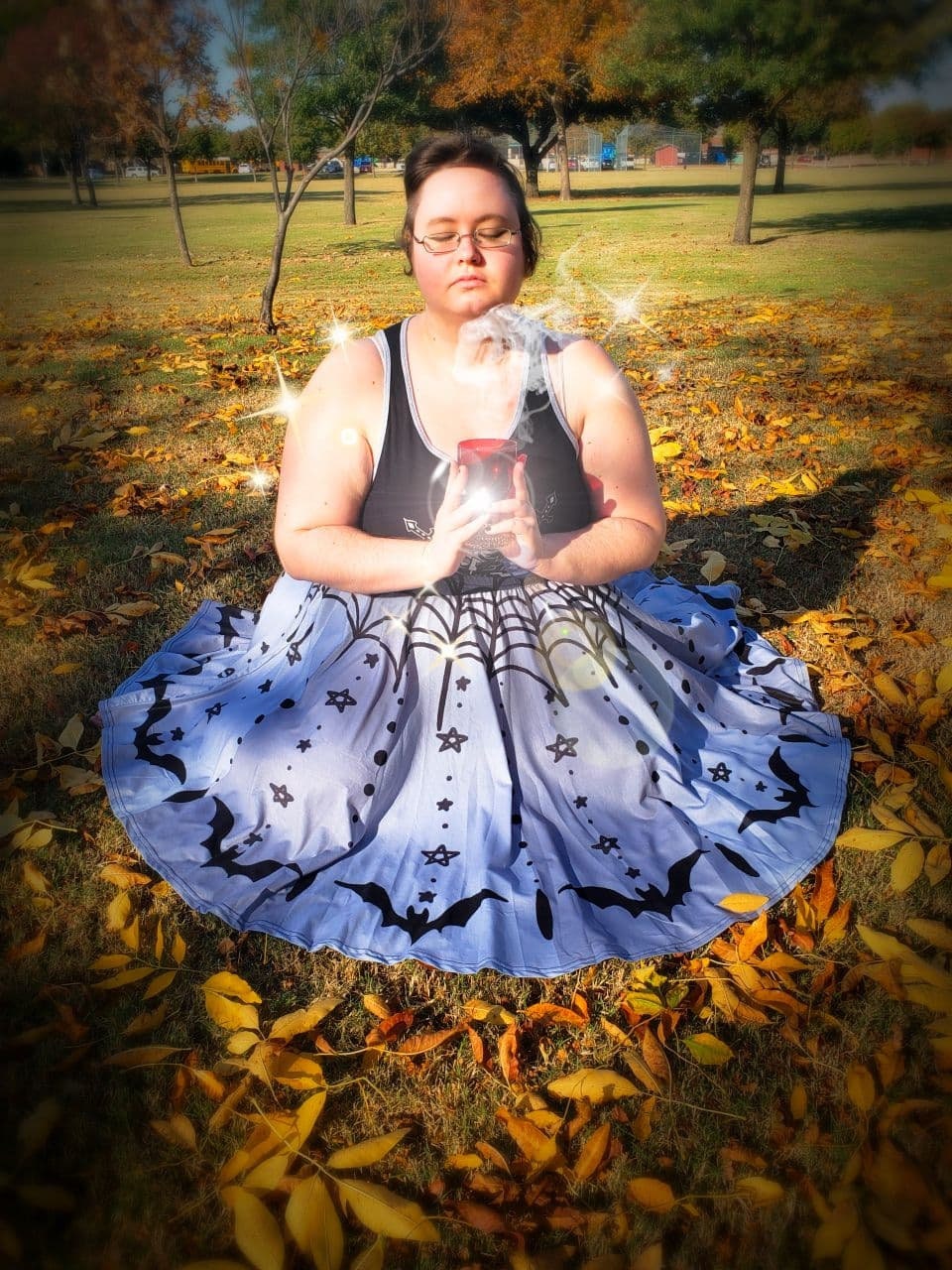 Twinkle Twinkle Little Bat Midi Skirt WITH POCKETS | Goth Halloween ...