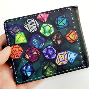 Dice Fund Wallet With Side Clasp and ID Window | Dnd Dungeons and ...