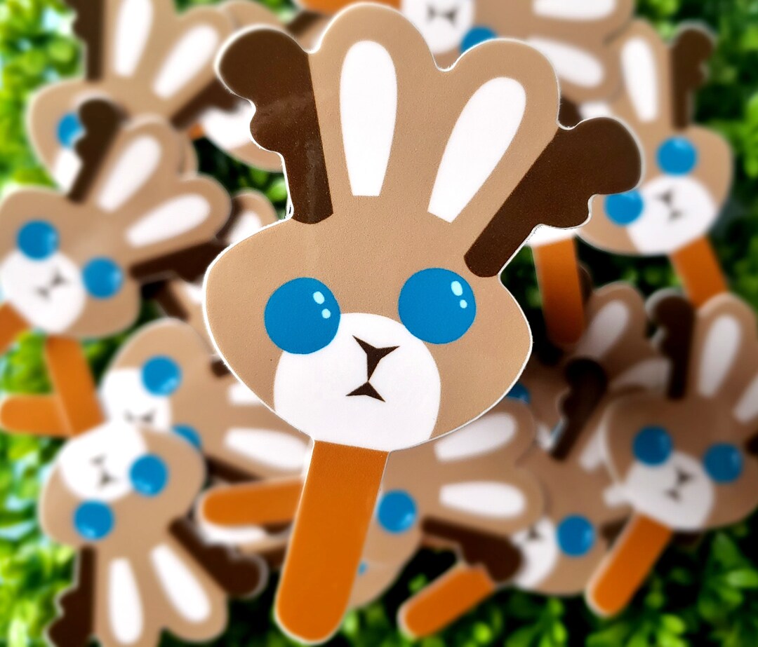 Jackalope Popsicle Vinyl Sticker | Monster Ice Cream Die Cut Sticker ...