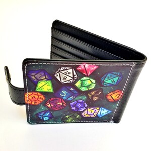 Dice Fund Wallet With Side Clasp and ID Window | Dnd Dungeons and ...