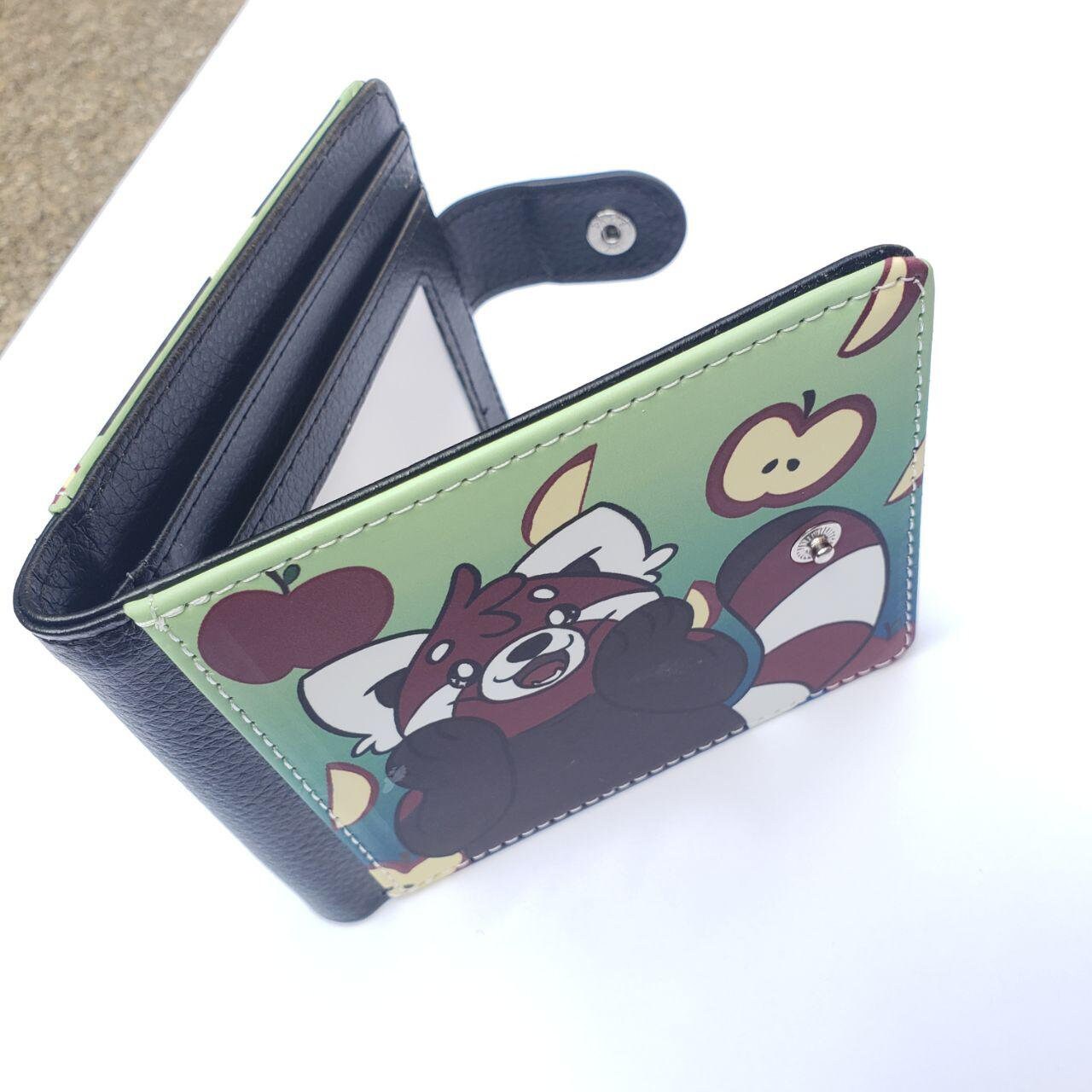 Red Panda Wallet With Side Clasp and ID Window Cute Fire Fox | Etsy