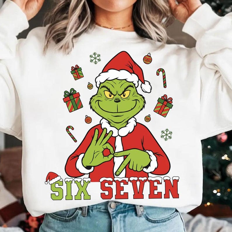 Funny Six Seven Meme Christmas Mean Guy Png, Viral Funny 6 7 Png ...