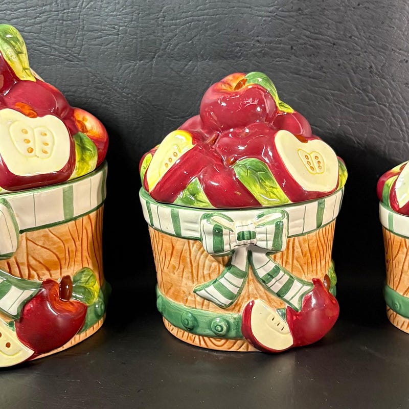 Apple Canisters - Etsy