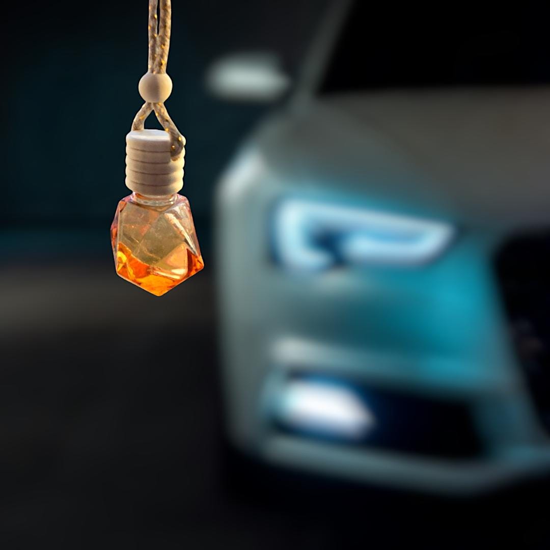 Butt Naked Hanging Car Oil Diffuser, Car Freshener, Boho Chic, Air ...
