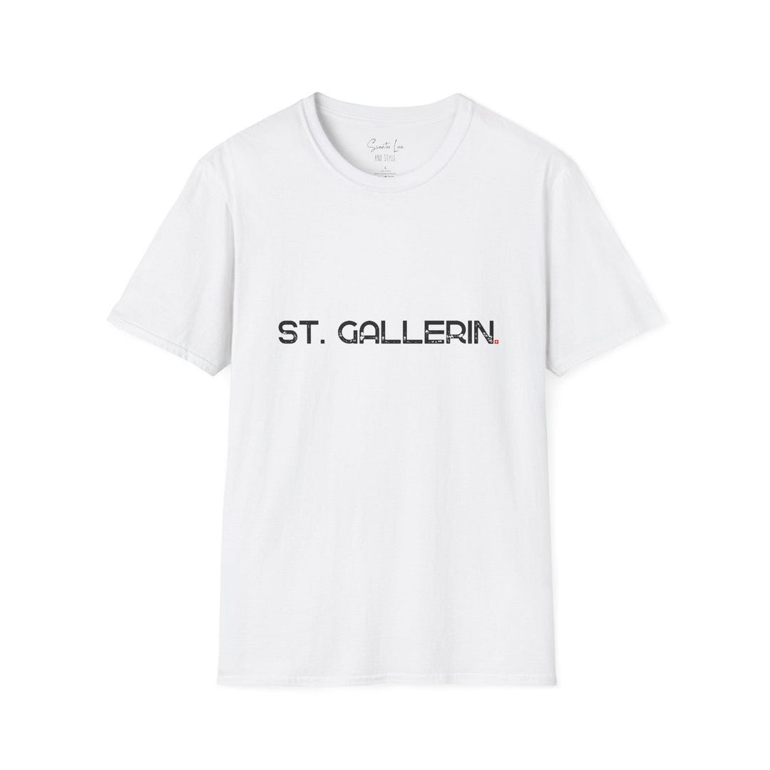 St. Gallerin Shirt, Swiss Traditional Softstyle T-shirt - Perfect Gift ...