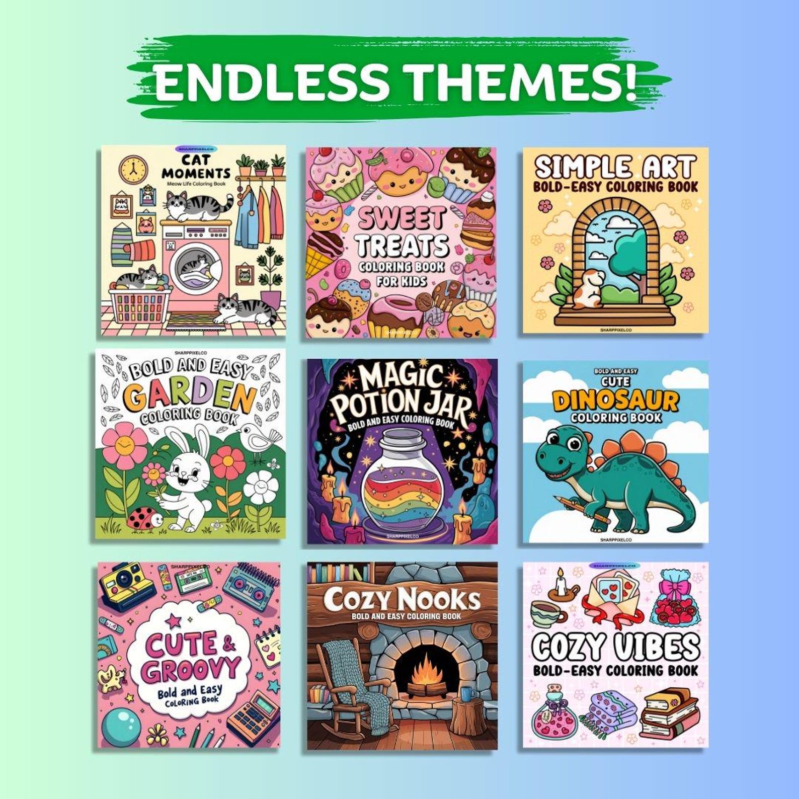 Coloring Pages Ultimate Bundle, 35,600+ Pages, Bold and Easy Coloring ...
