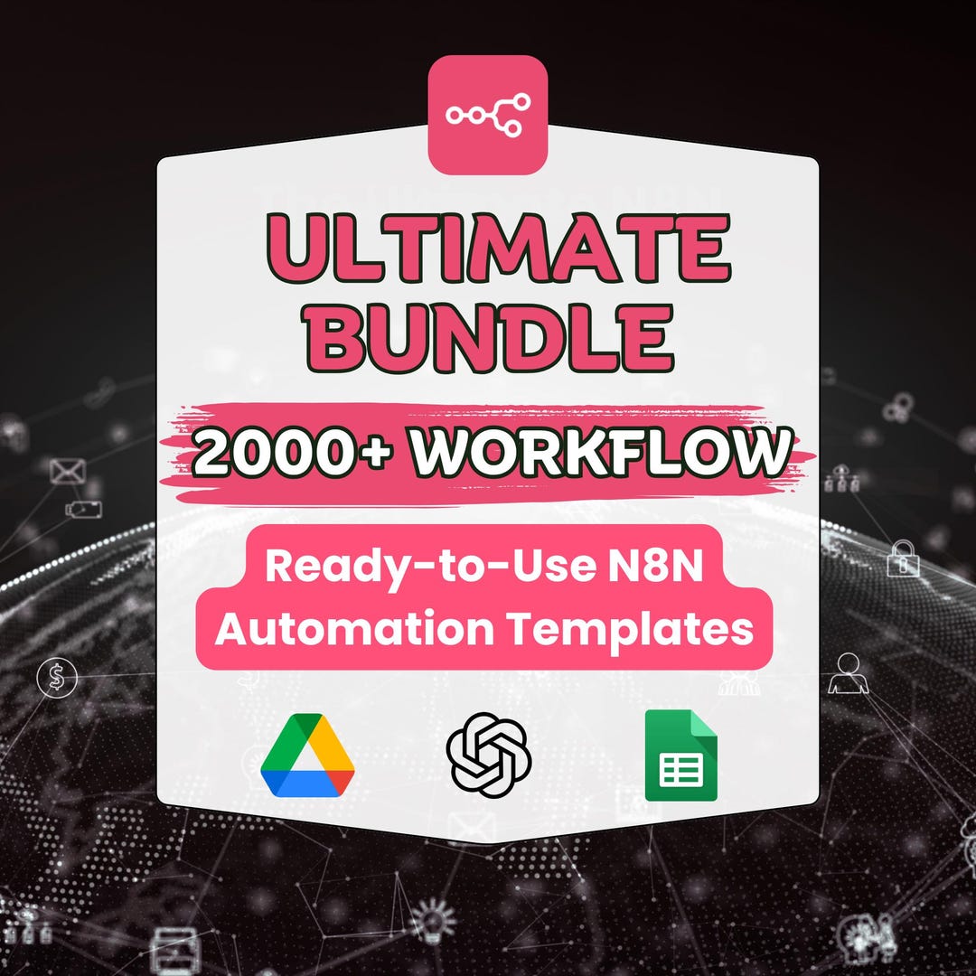 2000+ N8n Workflow Automation Templates: AI, Email, Social Media (ZIP ...