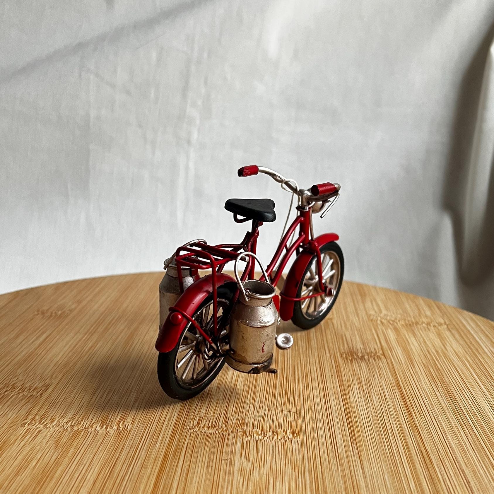 BICYCLE RED MILKMAN With Milk Jugs Decoration / Old Bike Model ...