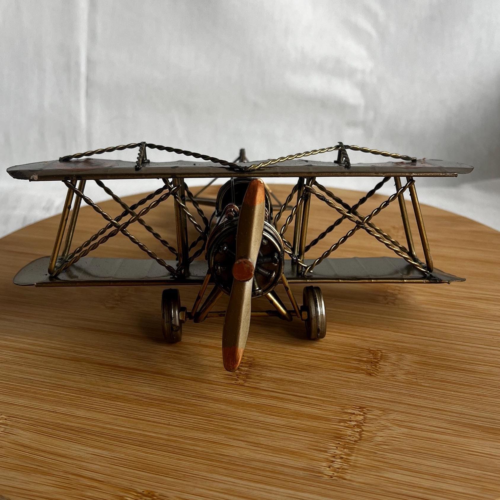 VINTAGE SILVER AIRCRAFT / Old Classic Metal Model / Plane Toy / Gift ...