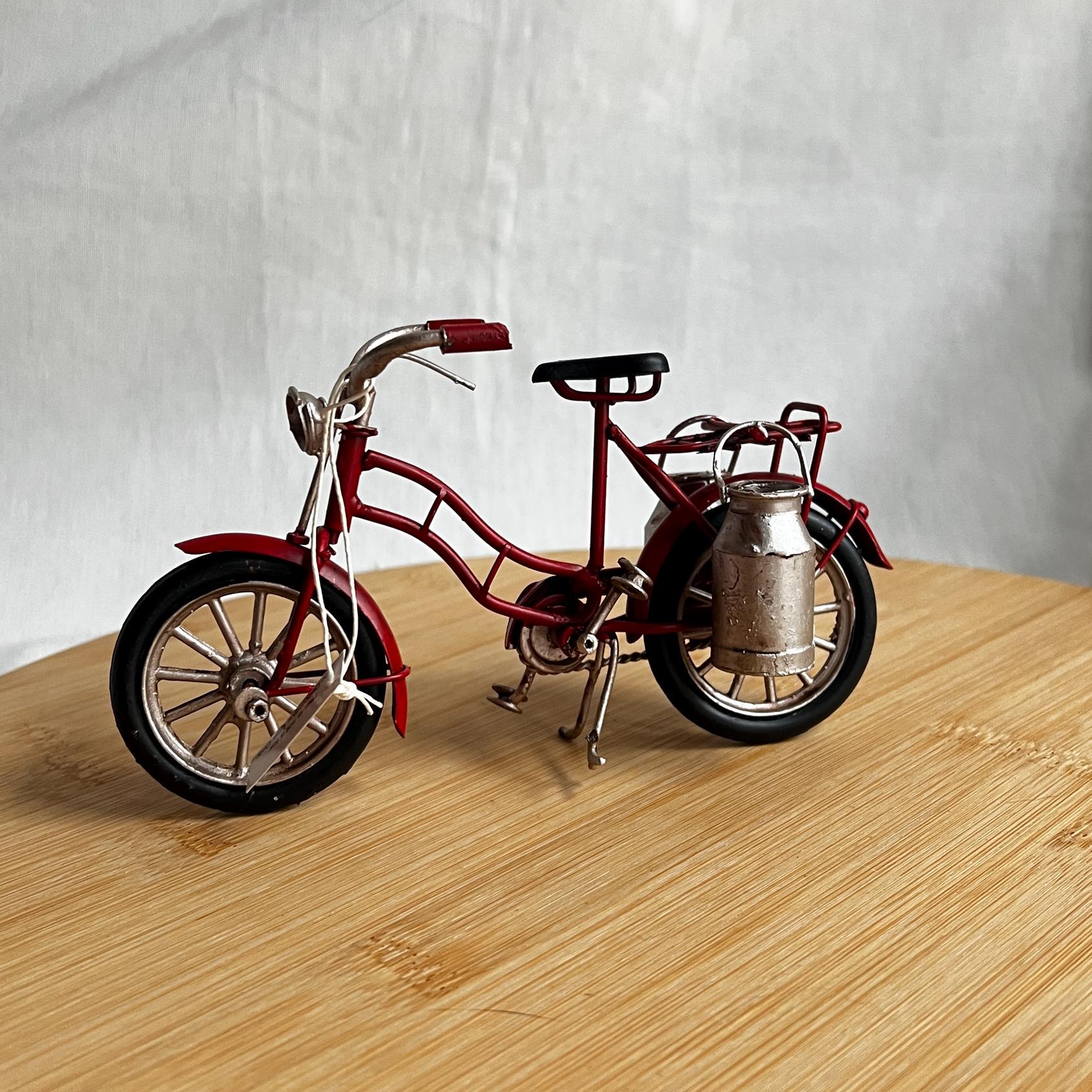 BICYCLE RED MILKMAN With Milk Jugs Decoration / Old Bike Model ...