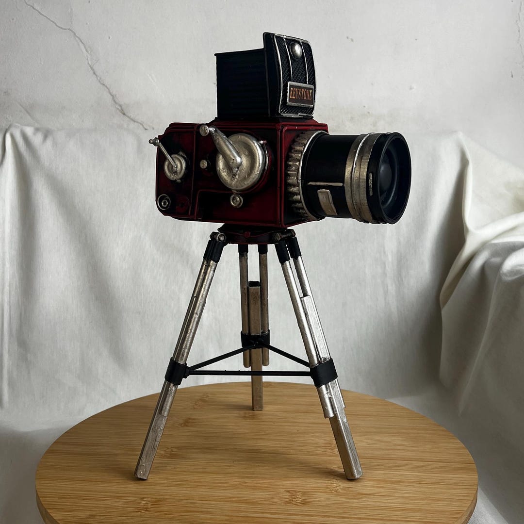 RED TRIPOD CAMERA Classic Replica / Vintage Metal Camera Design ...