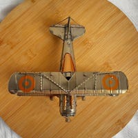 Brass Airplane Model on Stand: Vintage Aviation Sculpture - Etsy UK